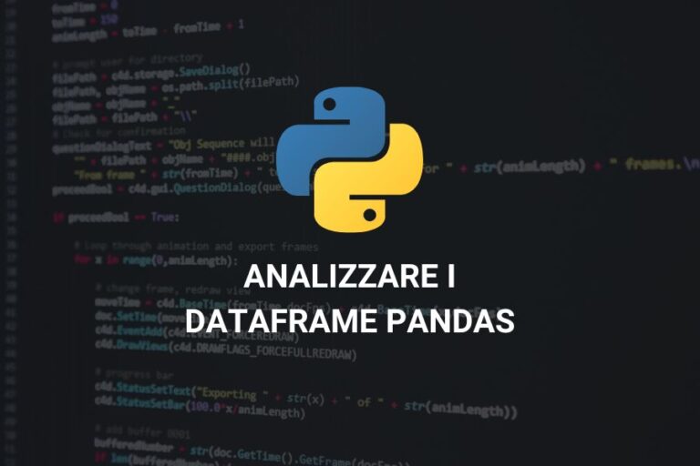 Analizzare i Dataframe Pandas: dtype, describe e info - datadrivenanalytics.it